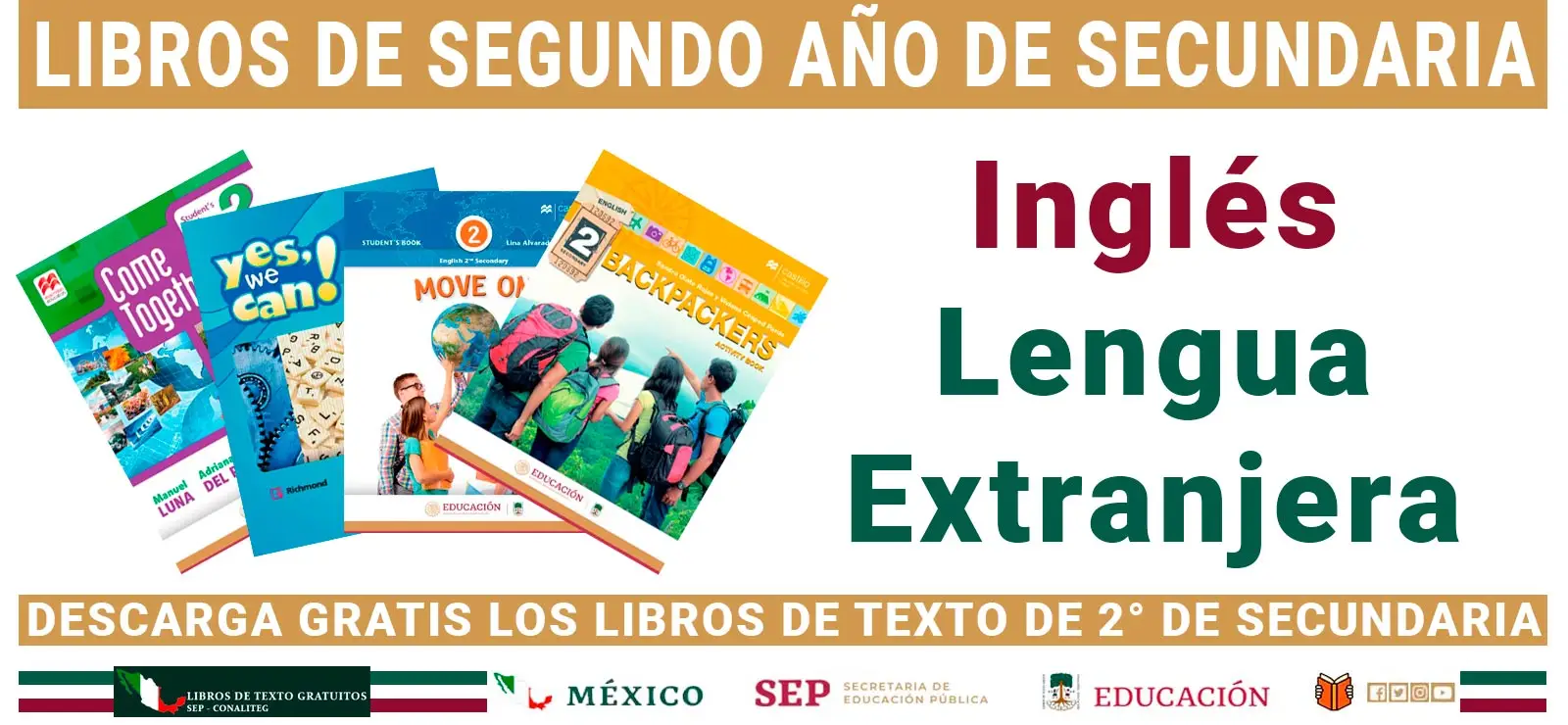 Inglés 2° de Secundaria (Libros SEP 2025)